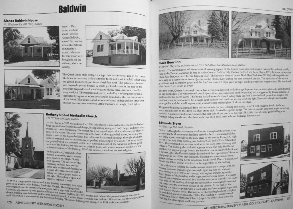 Architectural Survey of Ashe County, North Carolina – Ashe County ...